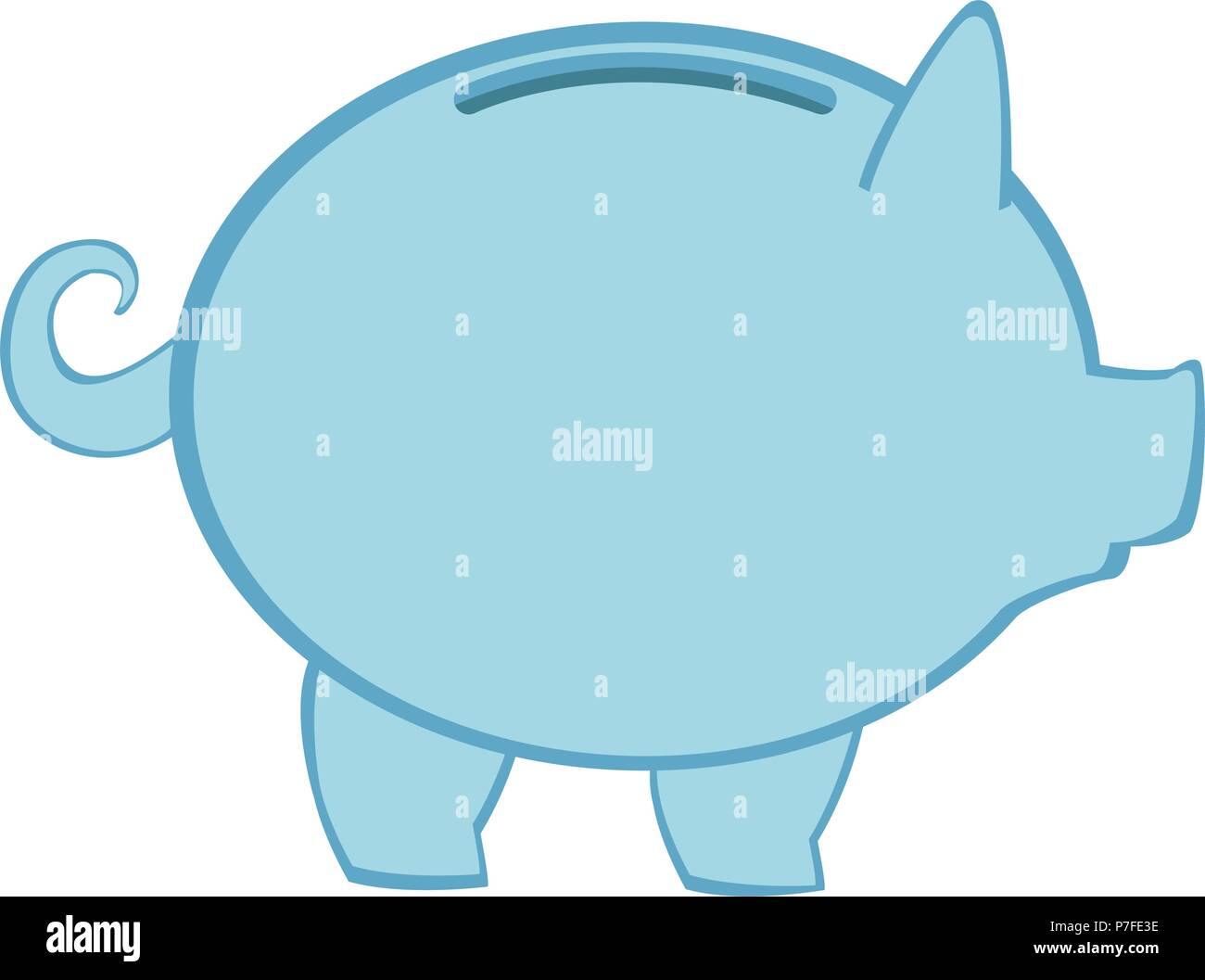 Empty transparent piggy Stock Vector Image & Art - Alamy