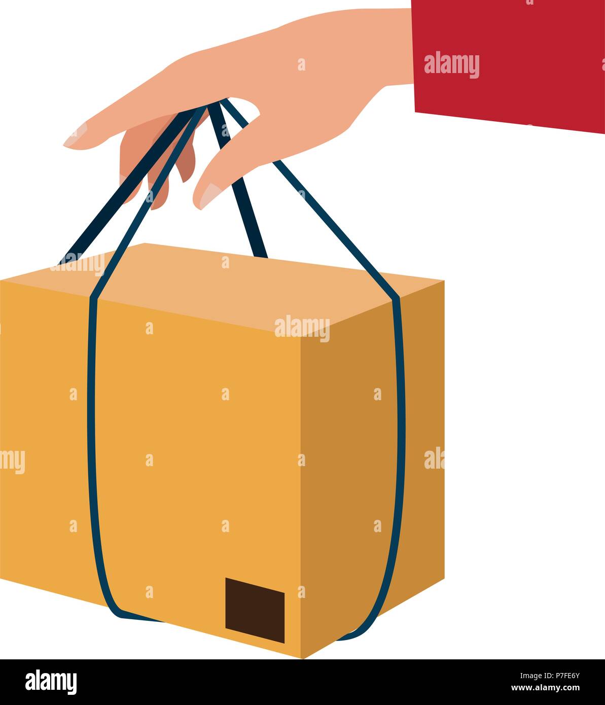 Hand with delivery Stock Vector Image & Art - Alamy