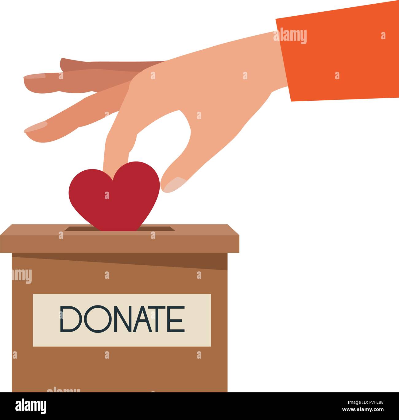 Hand inserting heart to box Stock Vector Image & Art - Alamy Hand inserting heart to box Stock Vector Image & Art - Alamy