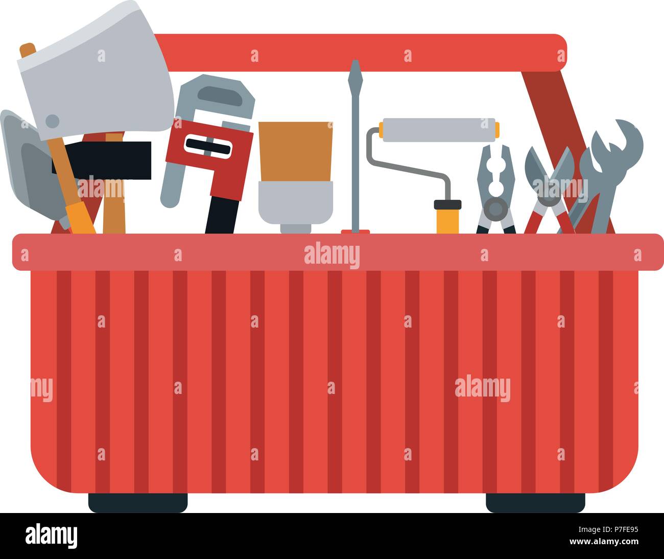 Construction tool inside box Stock Vector Image & Art - Alamy