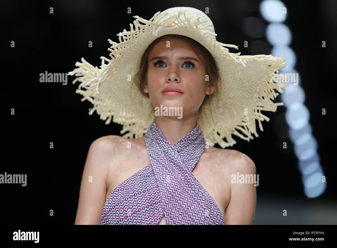 Berlin, Germany. 05th July, 2018. Berlin: The photo shows models on the ...