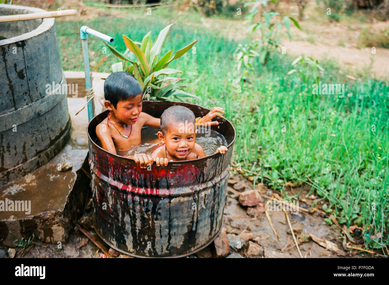 Kids In Myanmar Stock Photo - Alamy