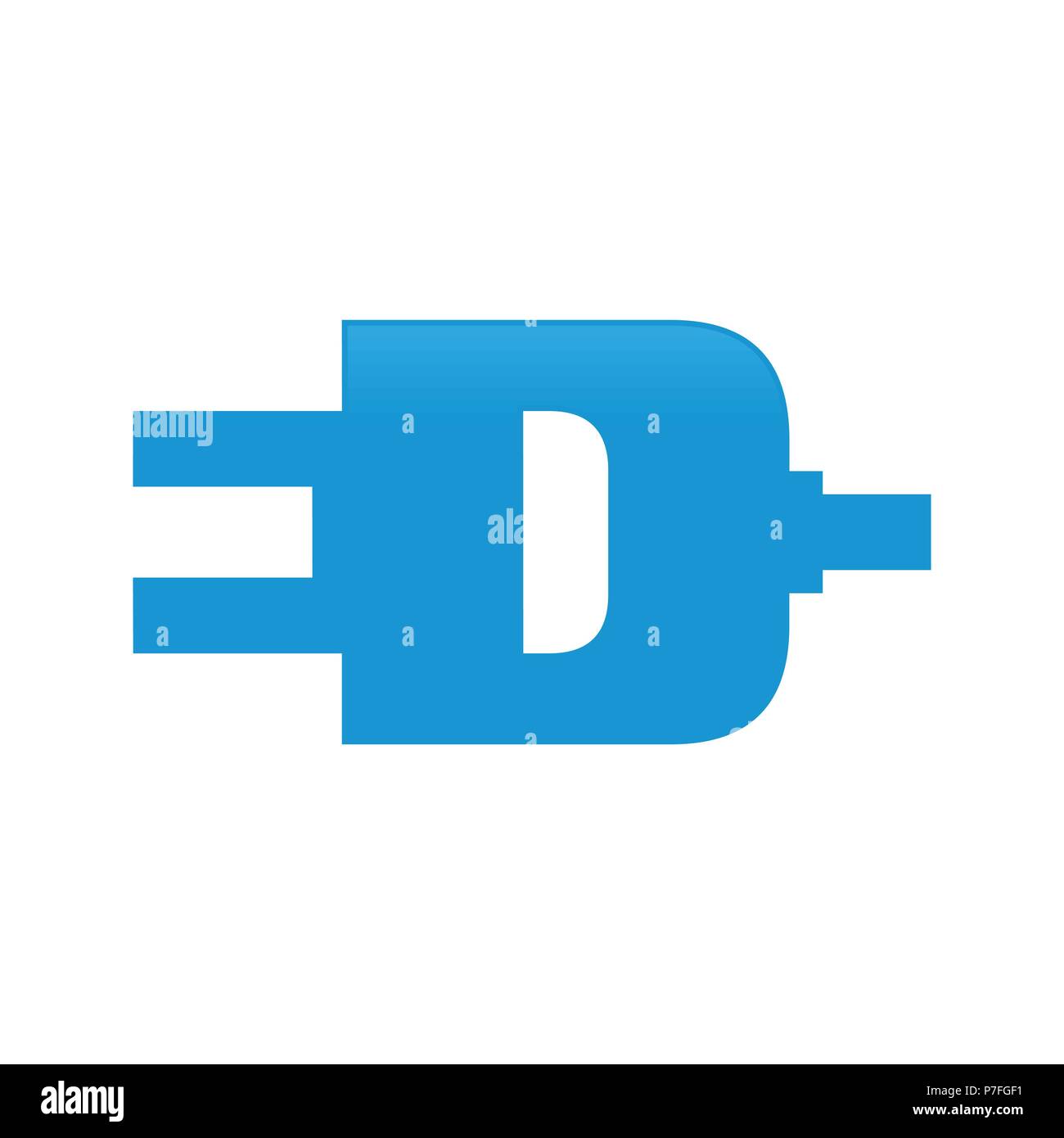 ED Initials Electric Plug Shape Vector Symbol Graphic Logo Design ...