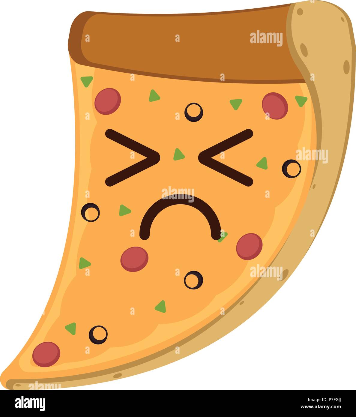 Emoticon pizza Stock Vector Images - Alamy