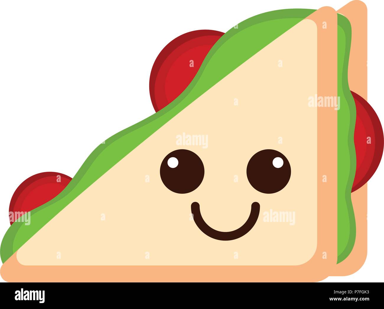 Isolated happy sandwich emote Stock Vector Image & Art - Alamy