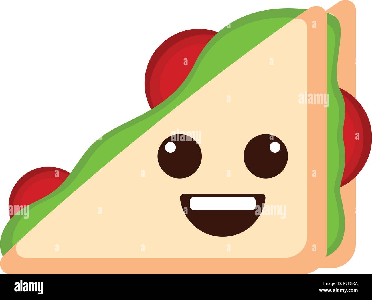 Isolated happy sandwich emote Stock Vector Image & Art - Alamy