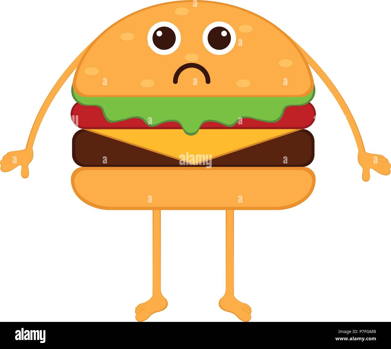 Sad face bread Stock Vector Images - Alamy