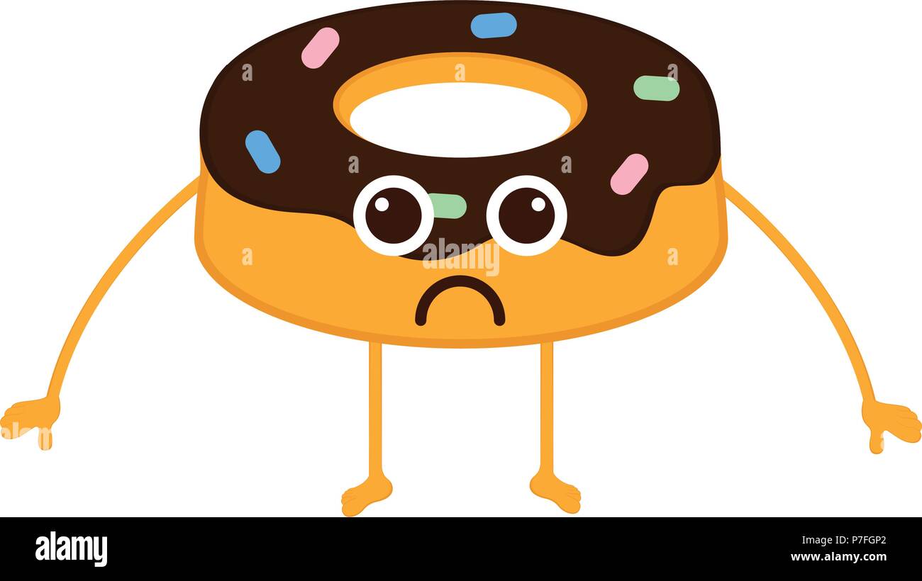 Isolated sad donut emote Stock Vector Image & Art - Alamy