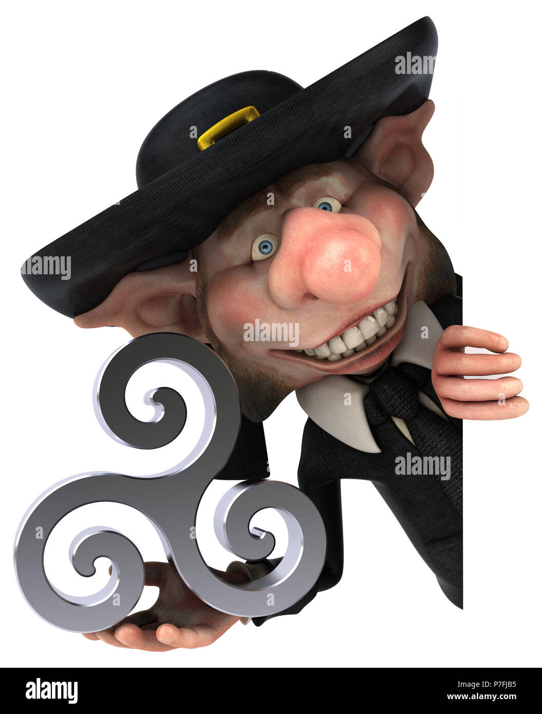 Fun Korrigan - 3D Illustration Stock Photo - Alamy