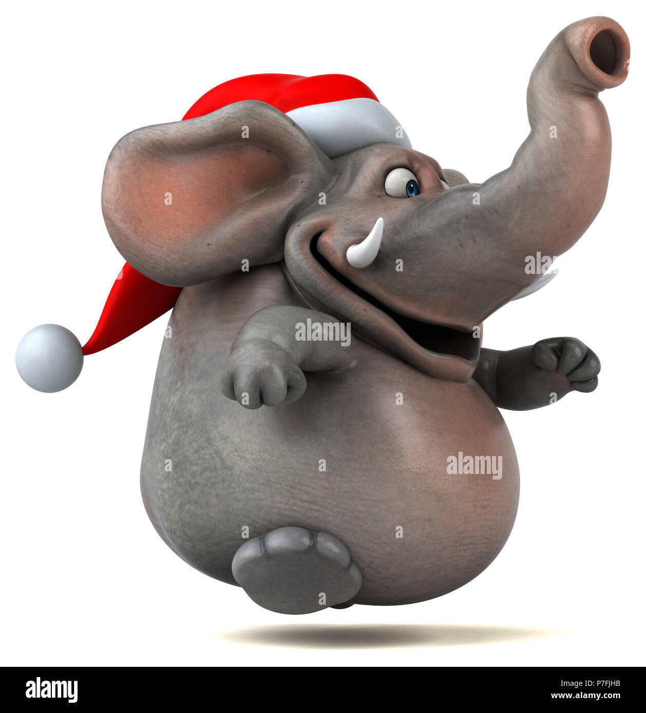 Fun elephant - 3D Illustration Stock Photo - Alamy