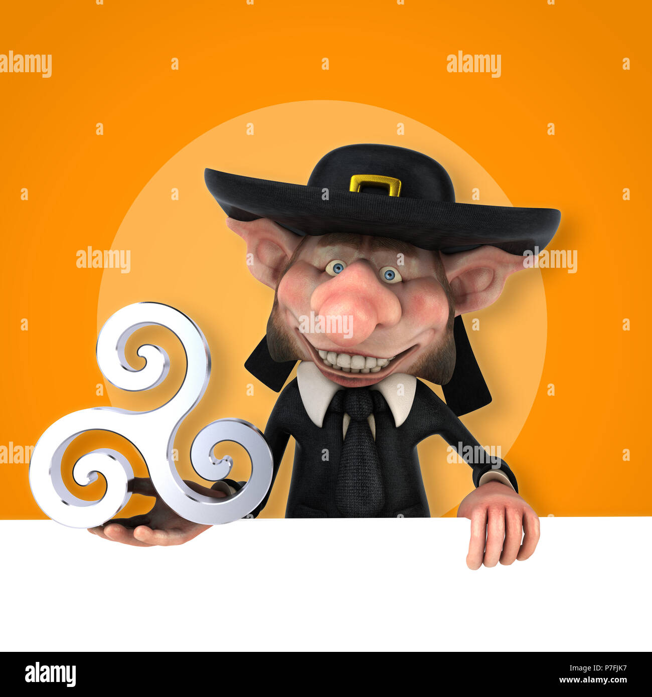 Fun Korrigan - 3D Illustration Stock Photo - Alamy