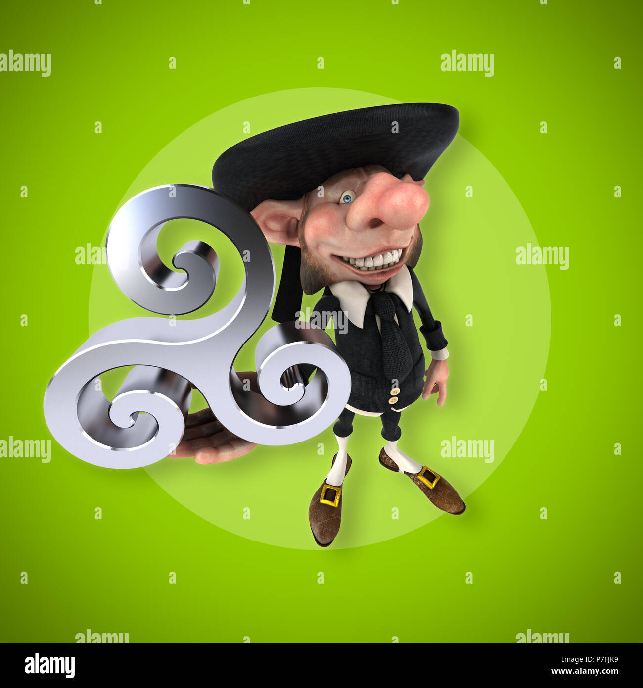 Fun Korrigan - 3D Illustration Stock Photo - Alamy