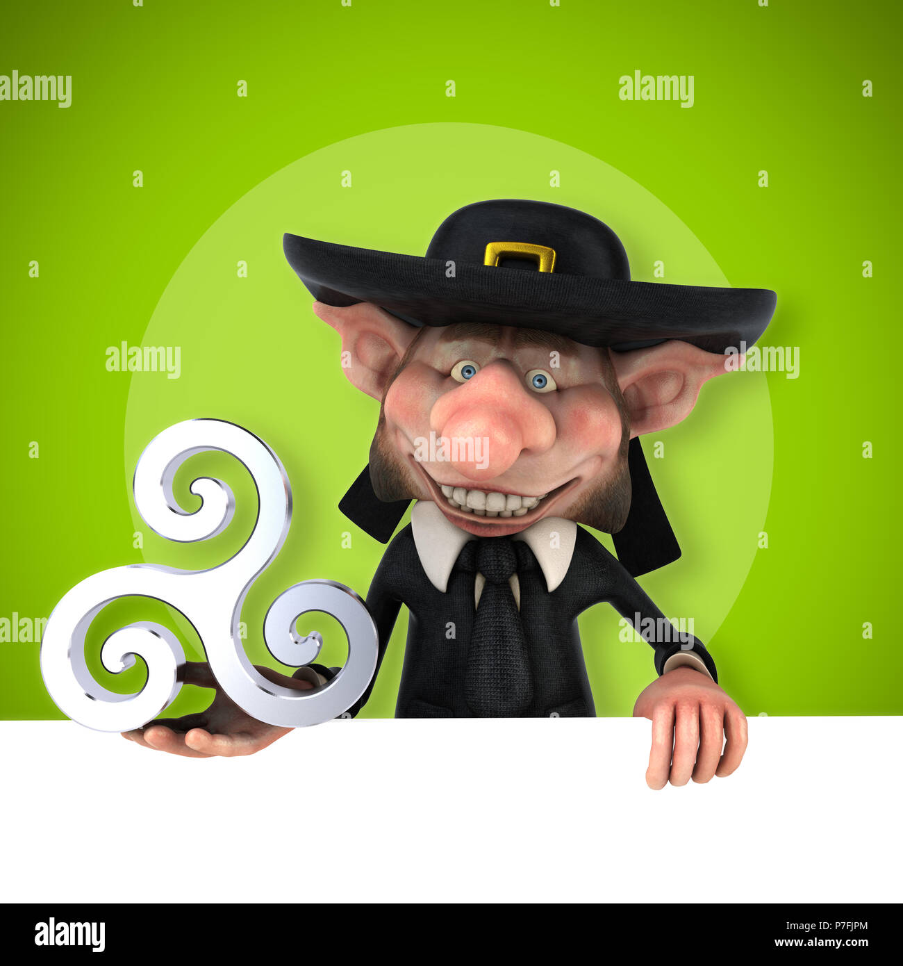 Fun Korrigan - 3D Illustration Stock Photo - Alamy