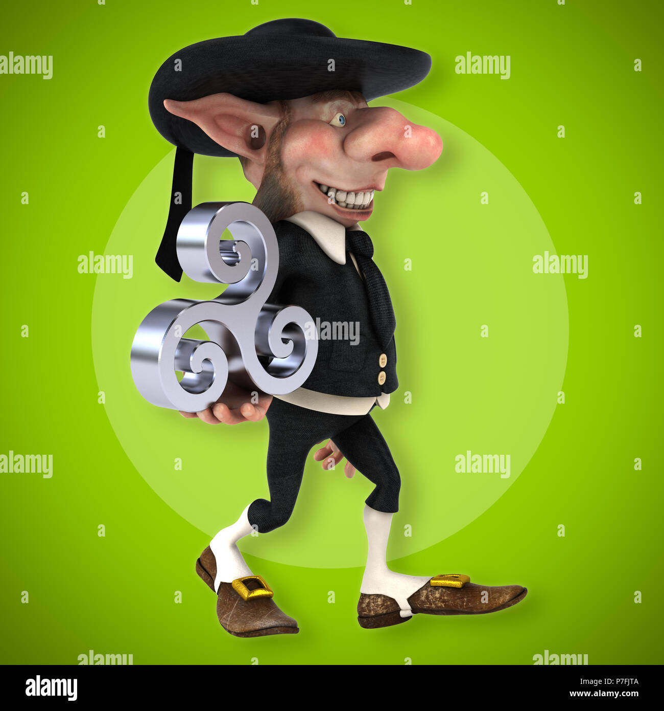 Fun Korrigan - 3D Illustration Stock Photo - Alamy