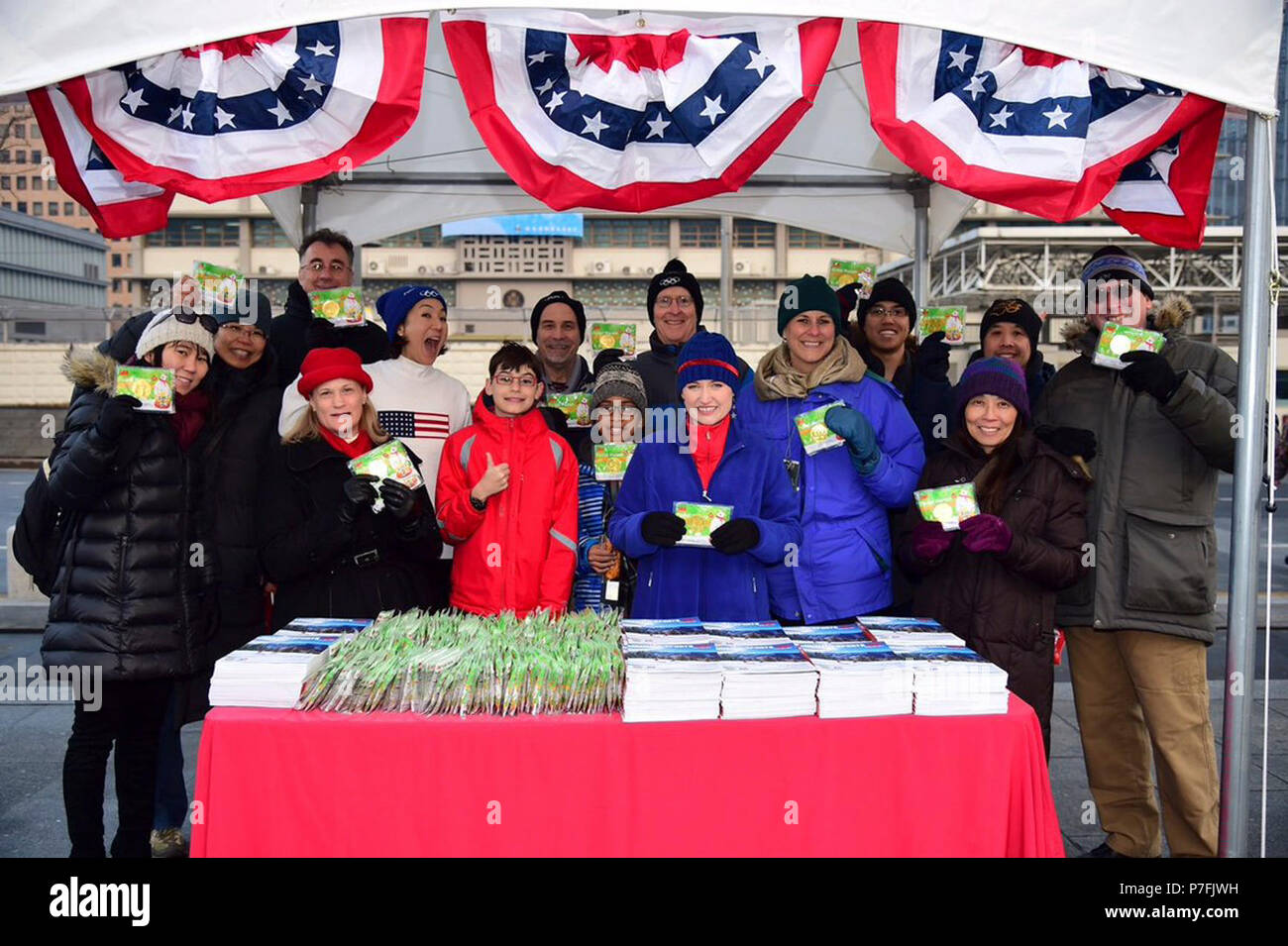 2018 Winter Olympics torch relay January 13 DTanpb4V4AAA6D4 Stock Photo ...