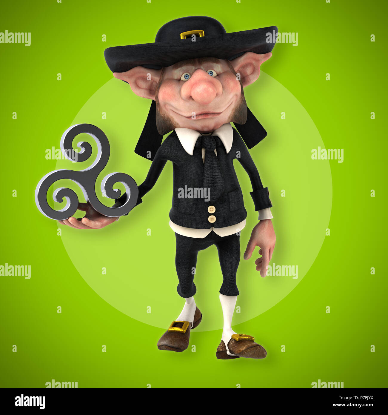Fun Korrigan - 3D Illustration Stock Photo - Alamy