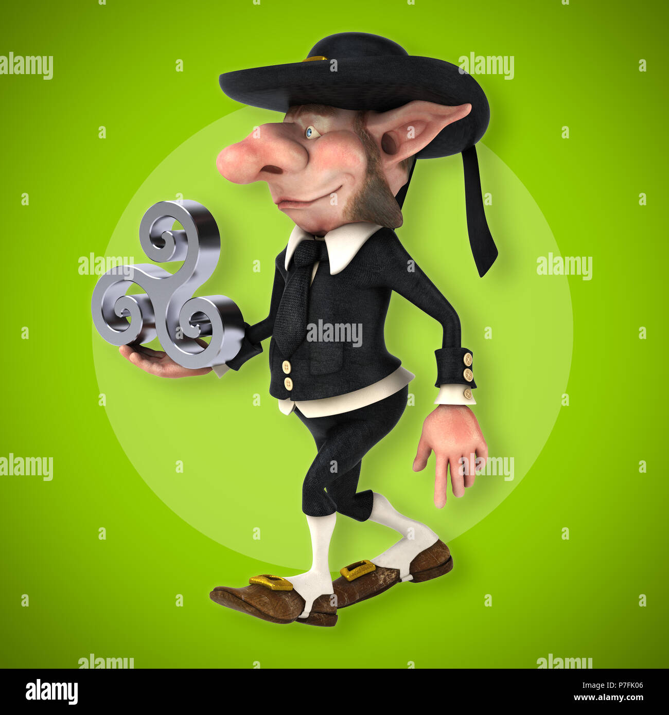 Fun Korrigan - 3D Illustration Stock Photo - Alamy