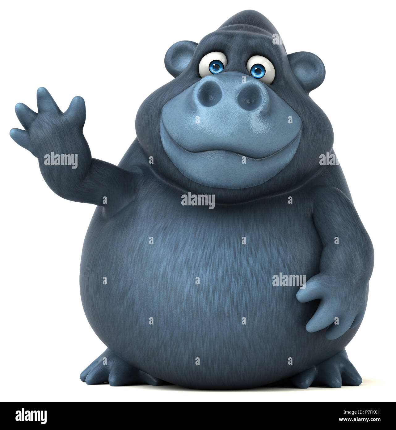 Fun gorilla - 3D Illustration Stock Photo - Alamy