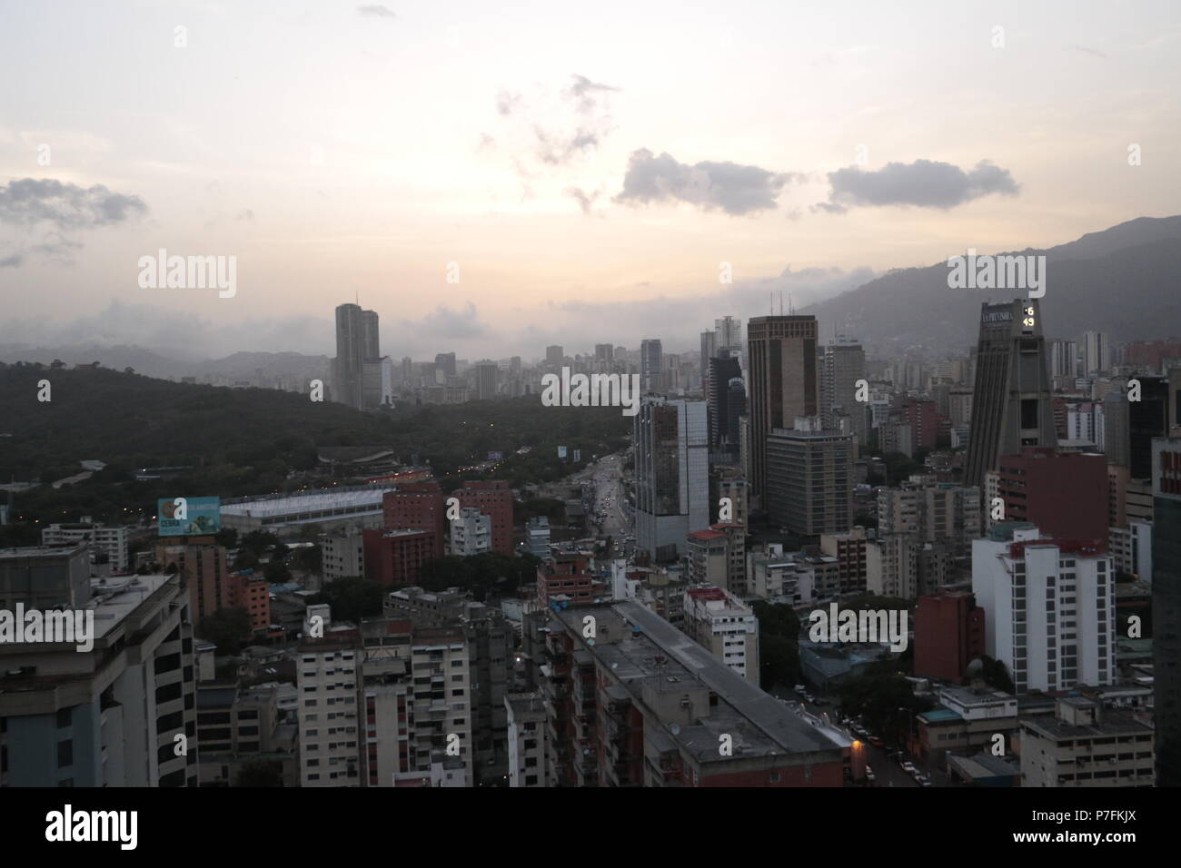 Sabana Grande Caracas Business District from CitiBank Tower (El Recreo ...