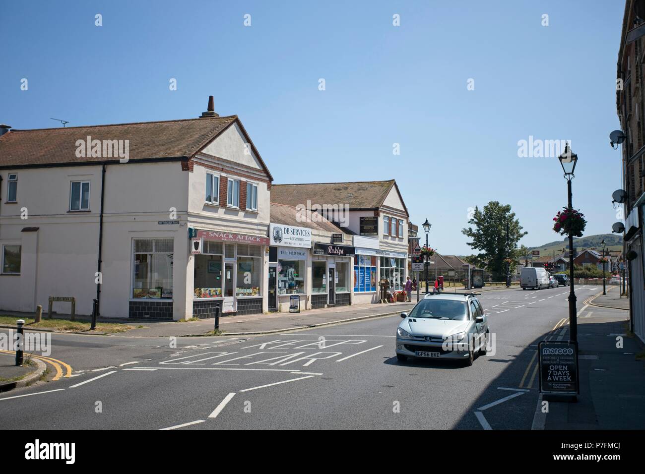 Polegate village High Street, East Sussex, UK Stock Photo - Alamy