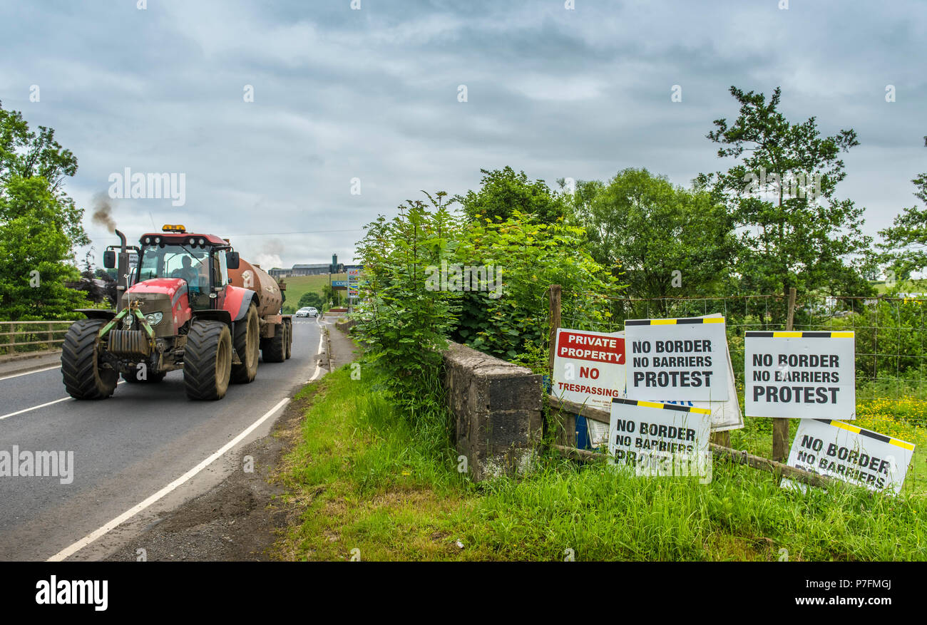 European border between the Republic of Ireland and Northern Ireland ...