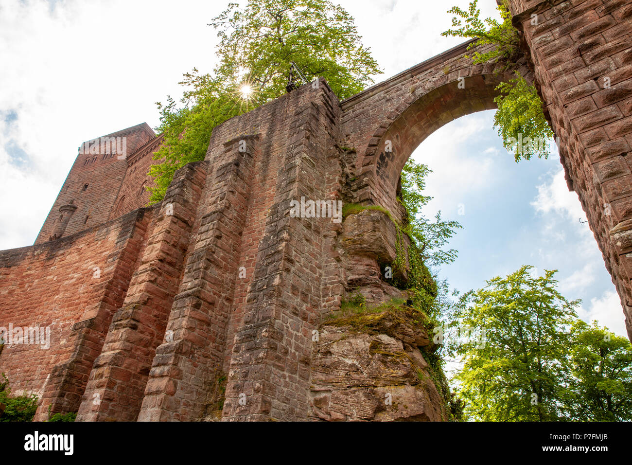 Trifels Castle in the southern Palatinate Forest Sauth Germany Stock ...