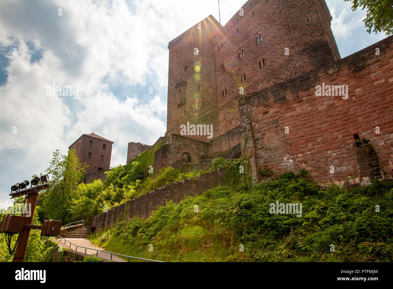 Trifels Castle in the southern Palatinate Forest Sauth Germany Stock ...