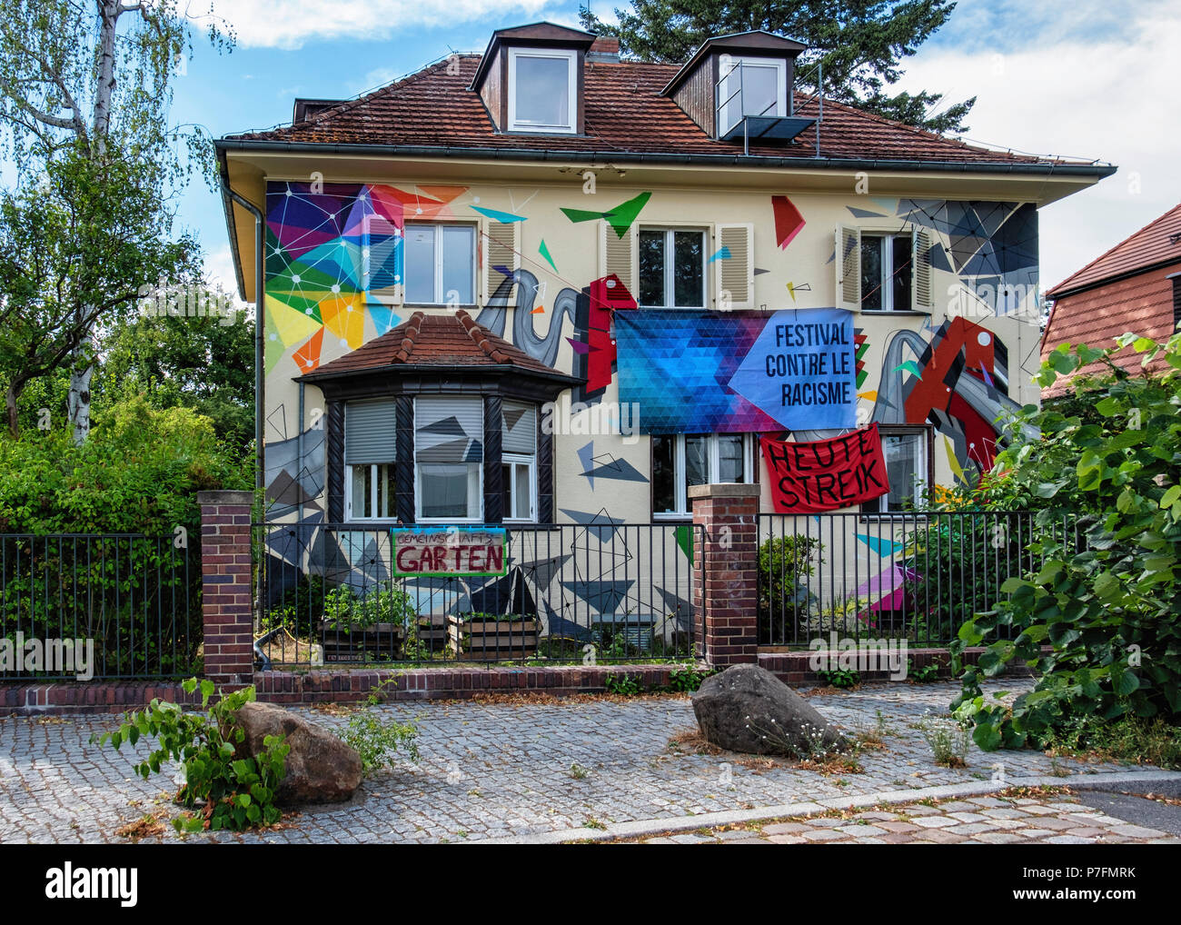 Berlin-Dahlem.ASTA FU house. Offices of the General Student body of the ...