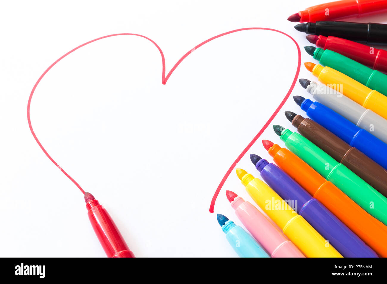 Coloured pens hi-res stock photography and images - Alamy