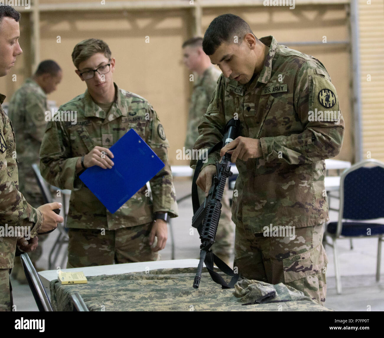 U.S. Army Spc. Alexander Dillon, a military policeman assigned to the ...