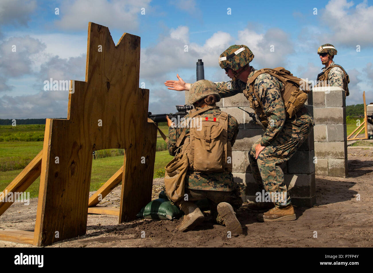 U.S. Marine Corps Sgt. Thorpe Lichtenberg, combat instructor, Fox ...
