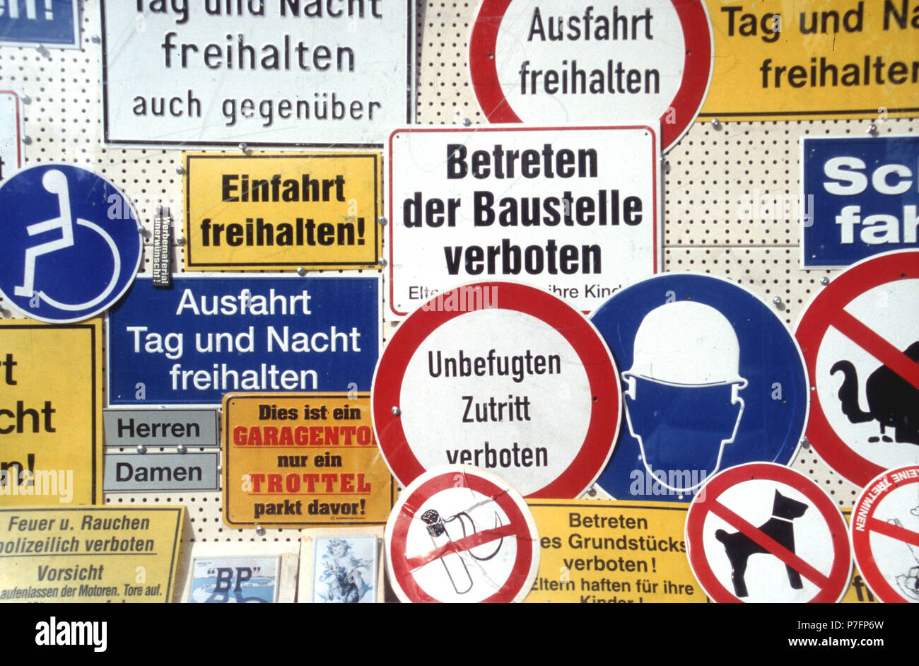Various traffic signs, Berlin, Germany Stock Photo - Alamy