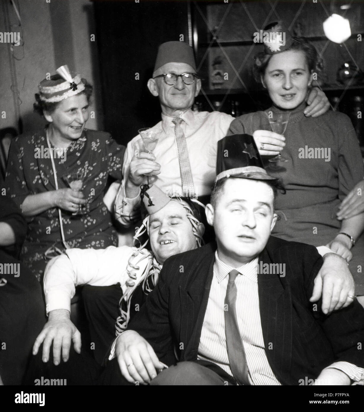 New years eve party retro hi-res stock photography and images - Alamy