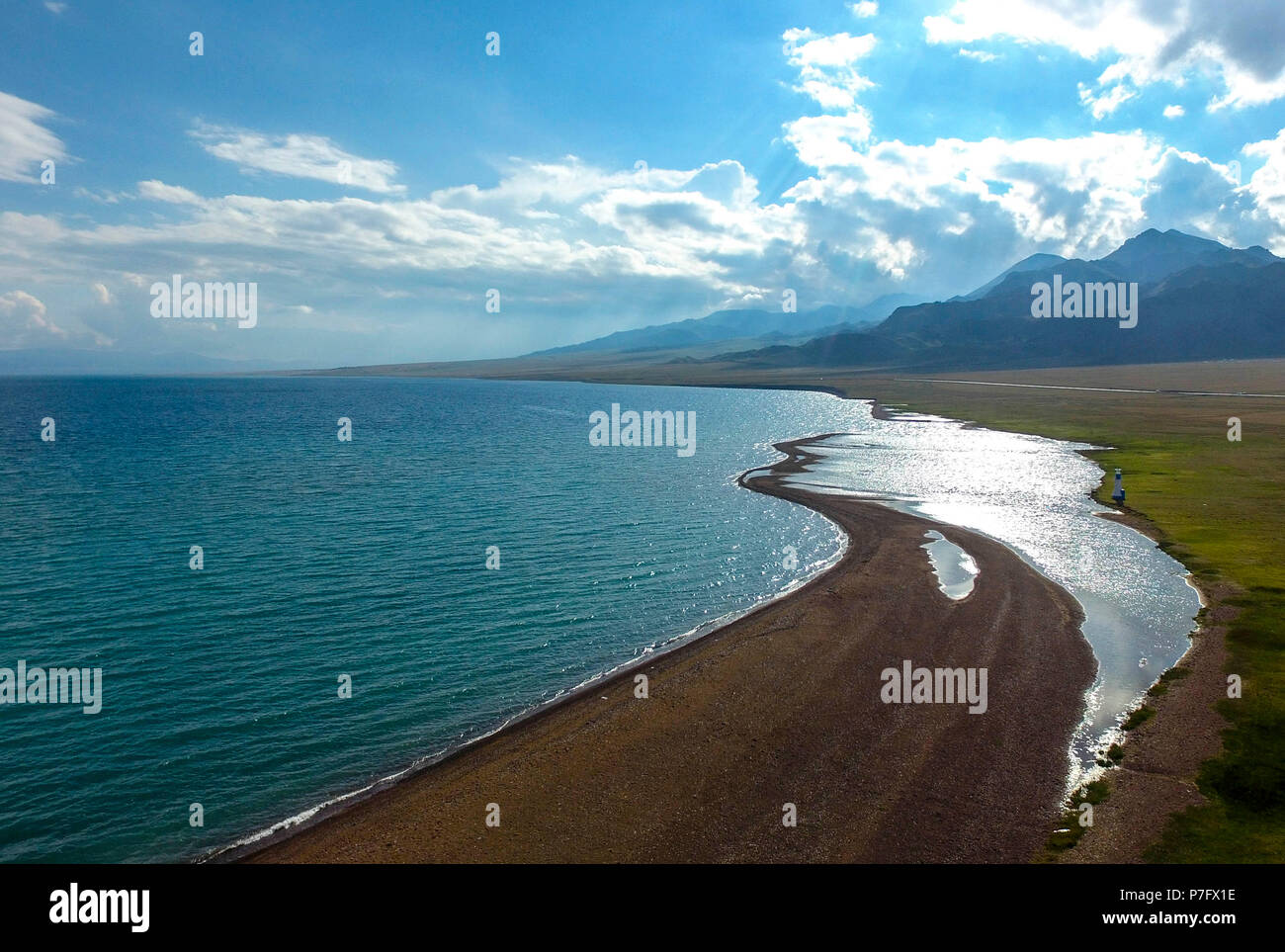 Bole, China's Xinjiang Uygur Autonomous Region. 5th July, 2018. Aerial ...