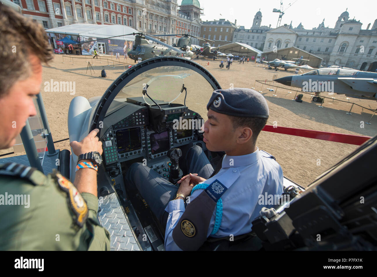 Horse Guards Parade, London, UK. 6 July, 2018. RAF100, an exhibition of ...