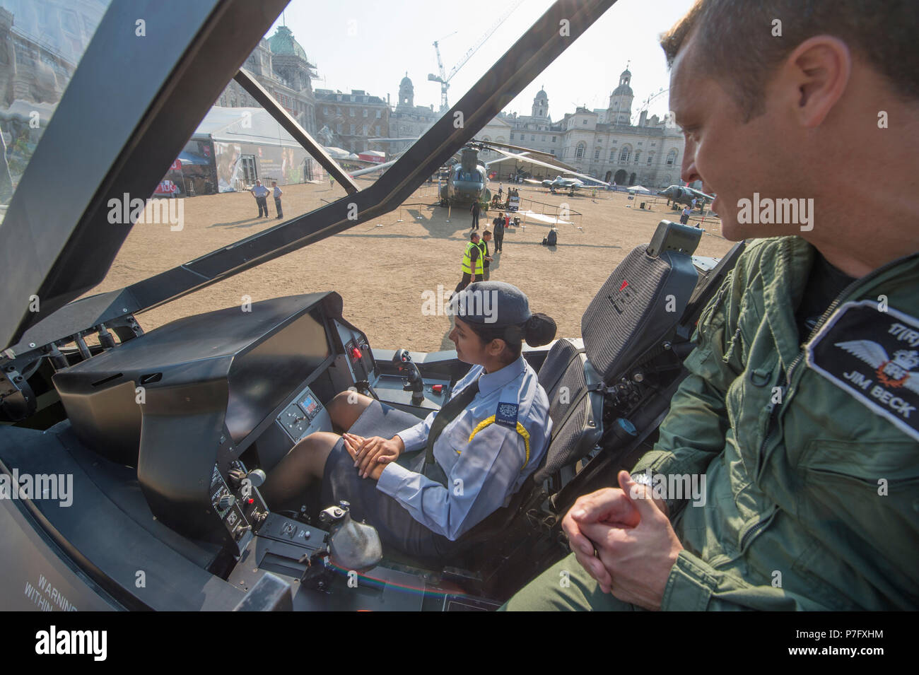 Horse Guards Parade, London, UK. 6 July, 2018. RAF100, an exhibition of ...
