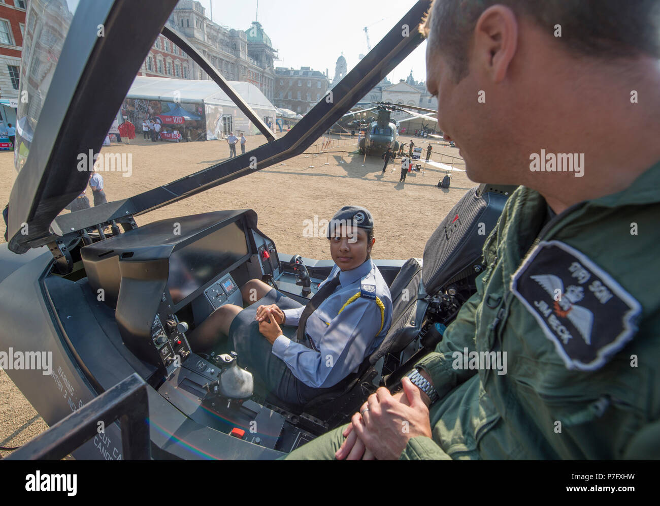 Horse Guards Parade, London, UK. 6 July, 2018. RAF100, an exhibition of ...