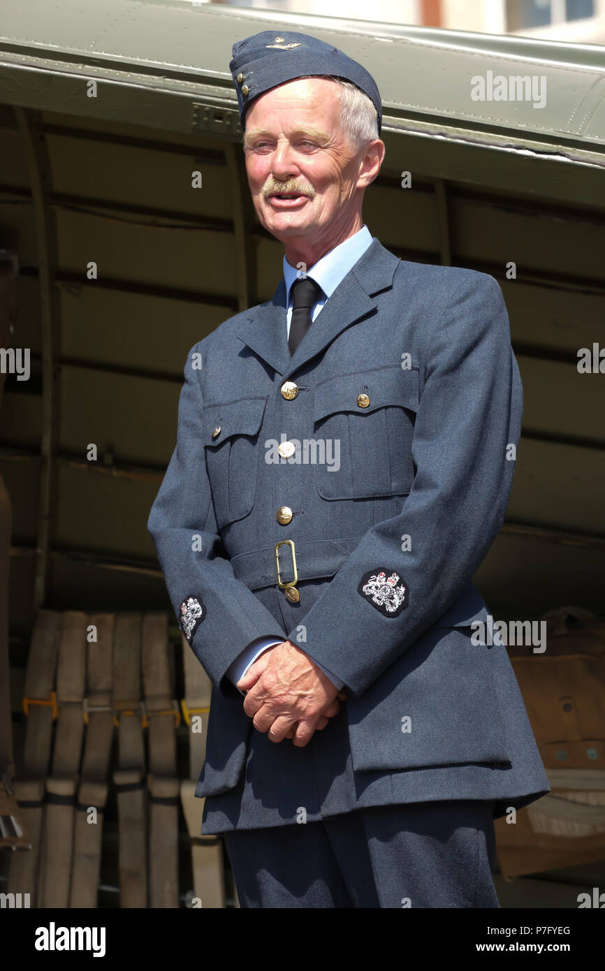 London, UK. 6th July 2018. The RAF100 Aircraft Tour in Horse Guards ...