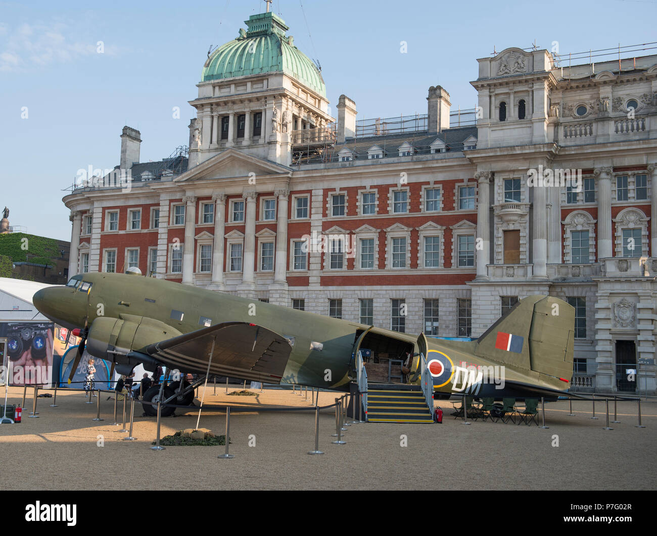 Horse Guards Parade, London, UK. 6 July, 2018. RAF100, an exhibition of aircraft covering the ...
