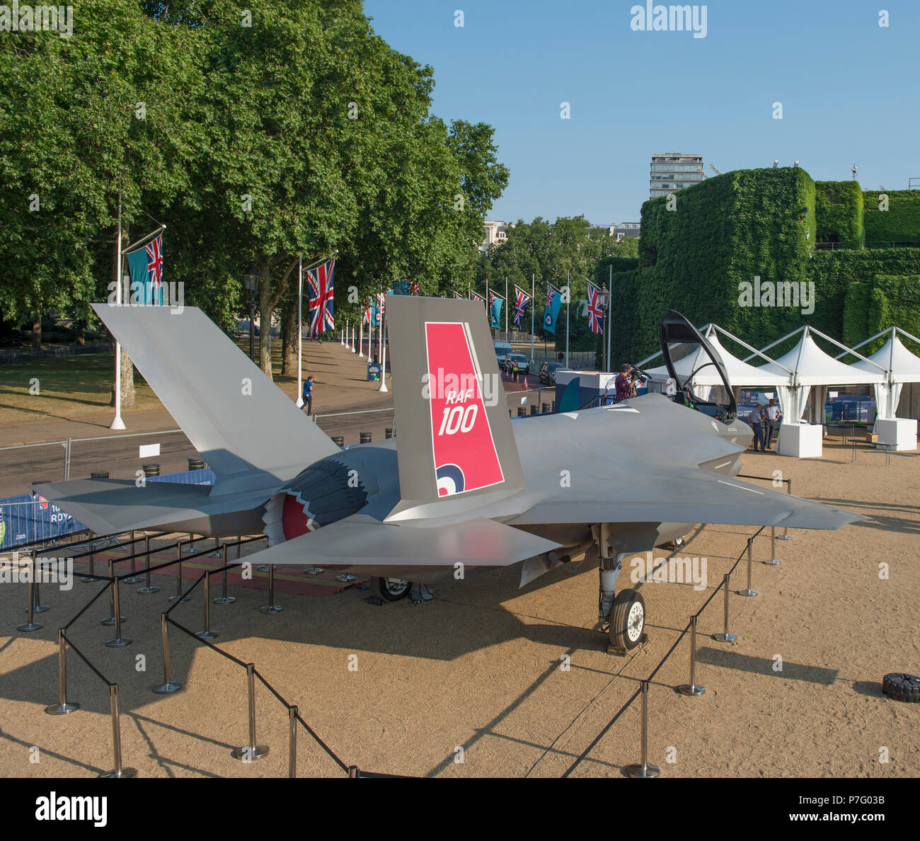 Horse Guards Parade, London, UK. 6 July, 2018. RAF100, an exhibition of ...