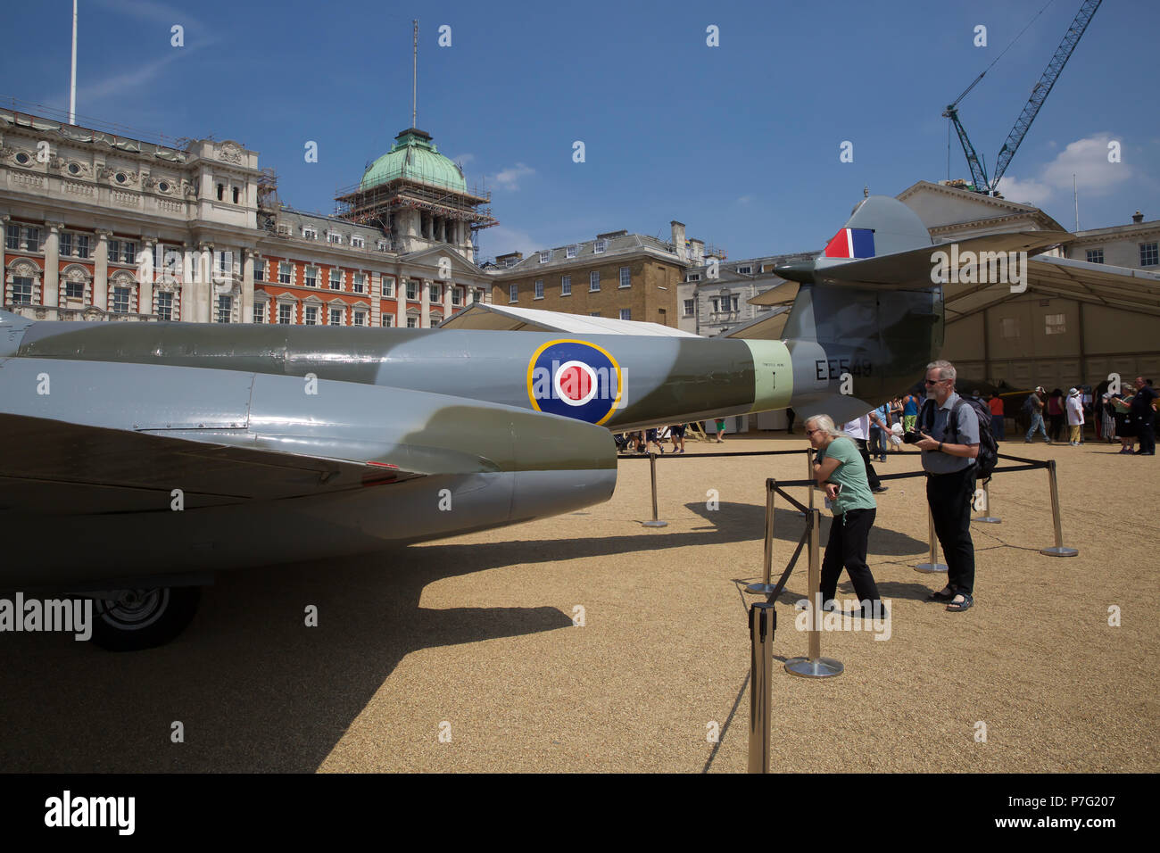 London,UK,6th July 2018,The RAF100 Aircraft Tour in Horseguards Parade ...