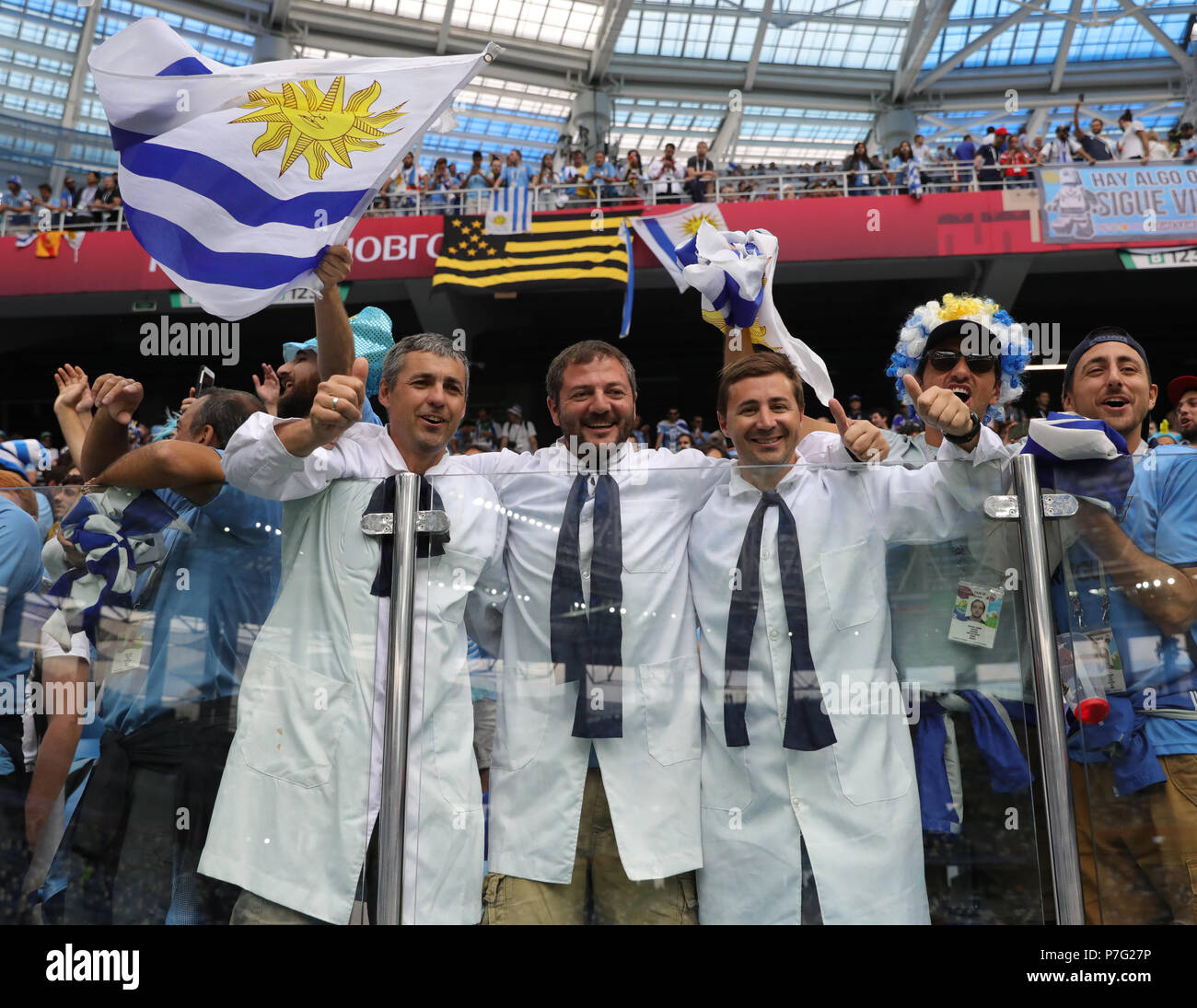 Nizhny Novgorod, Russia. 06th July, 2018. World Cup 2018, Uruguay vs ...