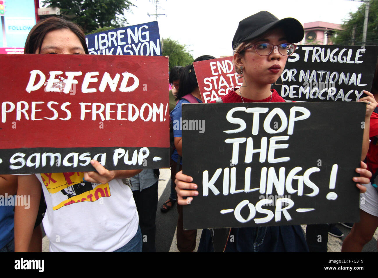 Manila, Philippines. 6th July, 2018. Youth groups and students, lead by ...