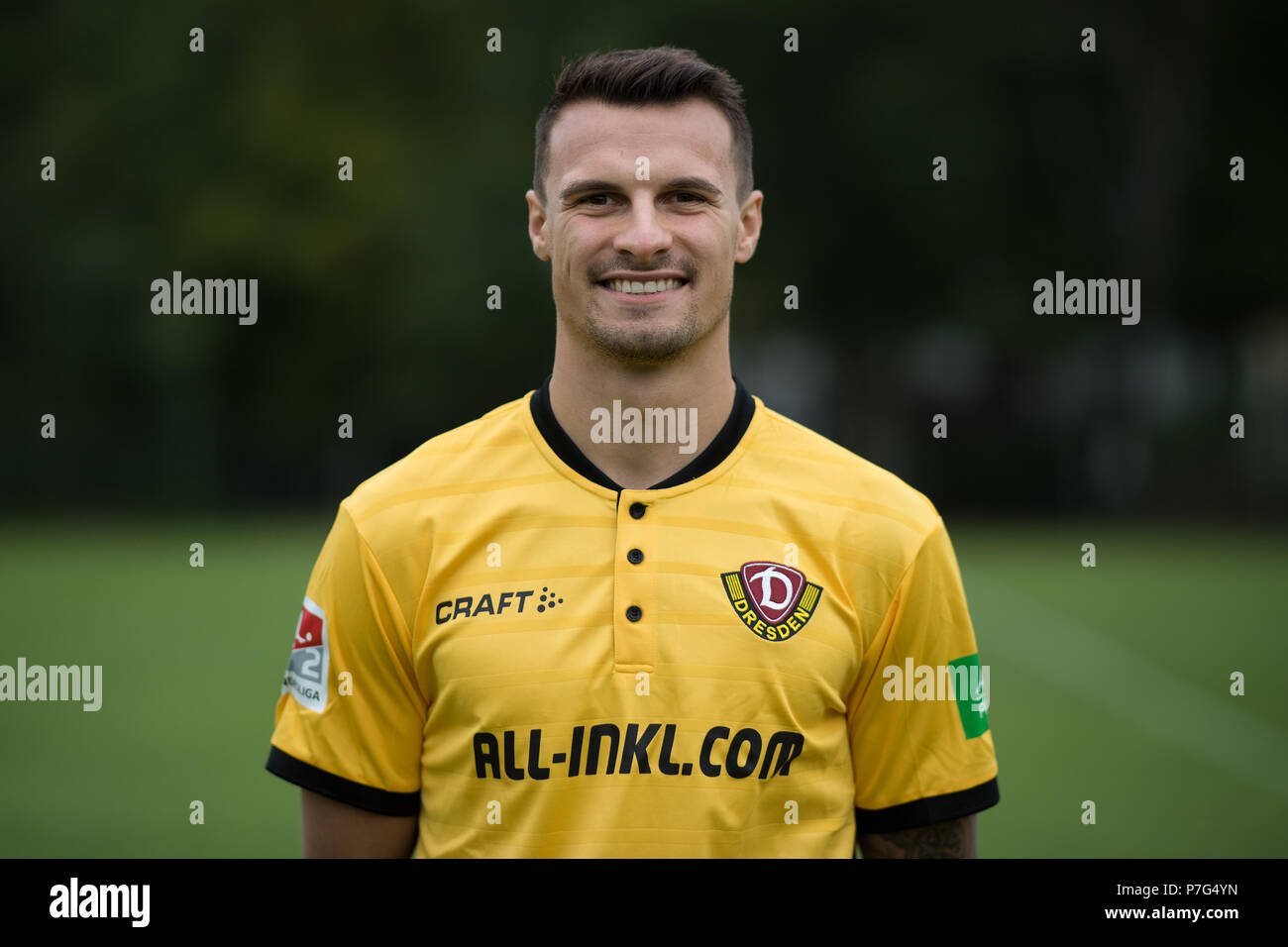 6 July 2018, Dresden, Germany - Soccer, 2. Bundesliga: Photocall of SG ...