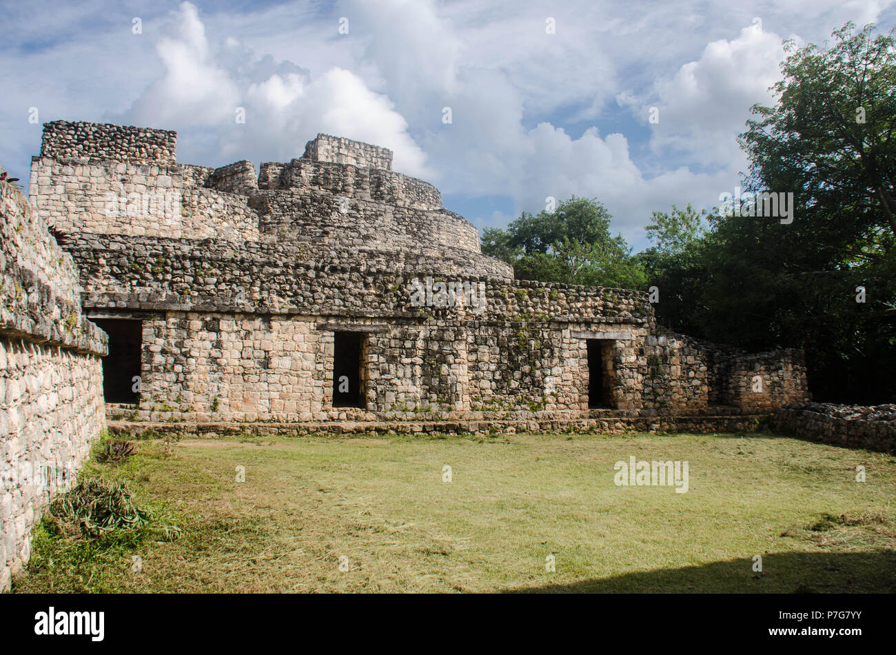 Ek Balam ancient mayan zone, located at Yucatan, Mexico Stock Photo - Alamy