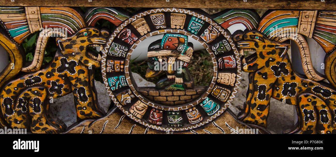 Handmade craft by mayan artisans at Mexico Stock Photo - Alamy