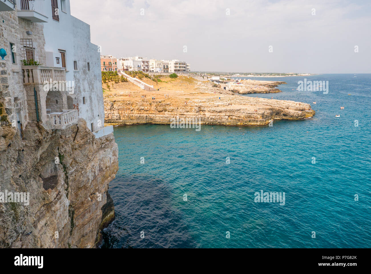 Polignano a mare breathtaking sight, Puglia, Italy. Italian panorama ...
