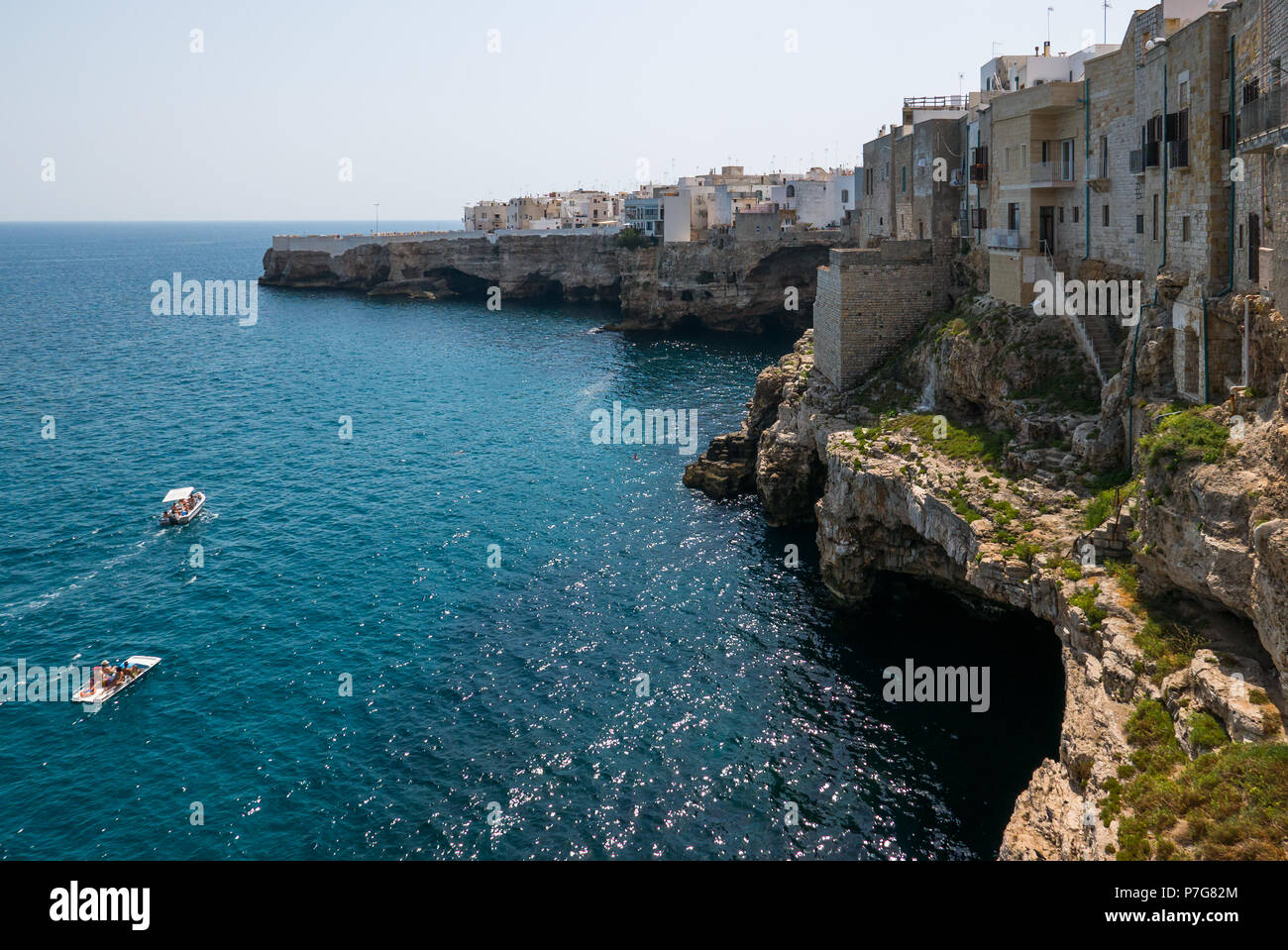 Polignano a mare breathtaking sight, Puglia, Italy. Italian panorama ...