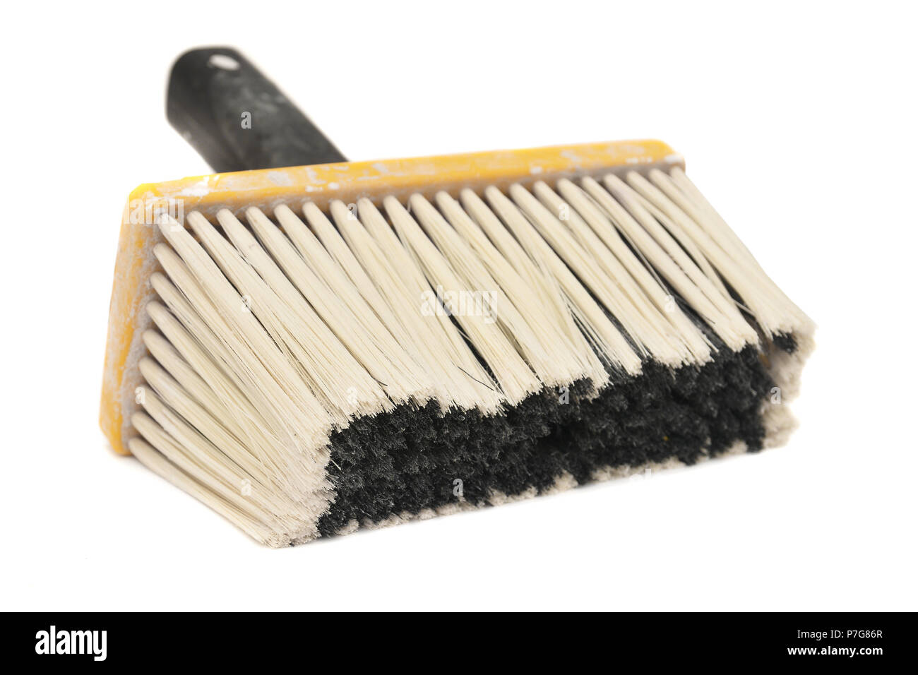 whitewashing brush isolated on a white background Stock Photo - Alamy