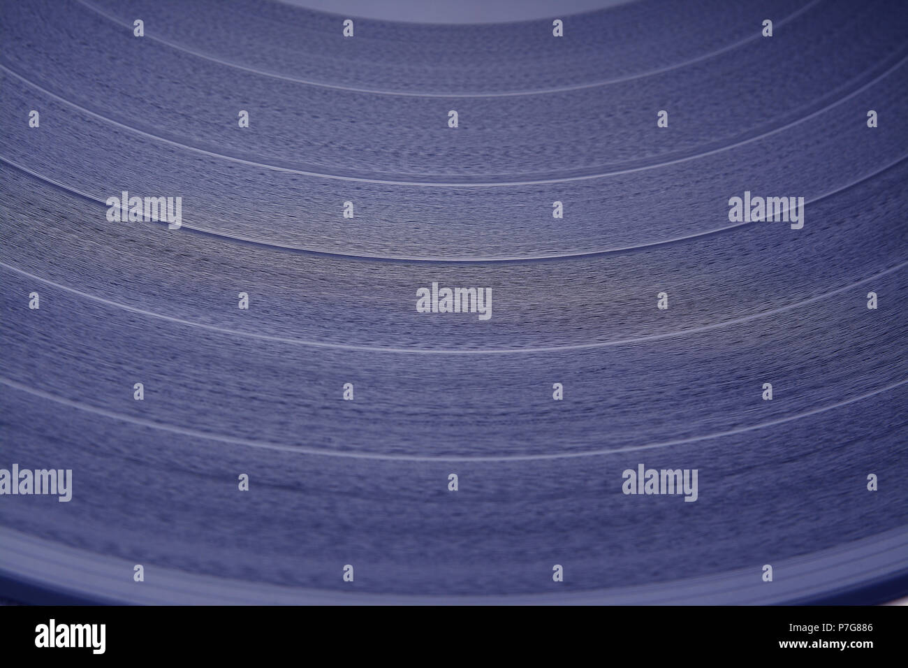 detail of the pattern of a blue vinyl record Stock Photo - Alamy